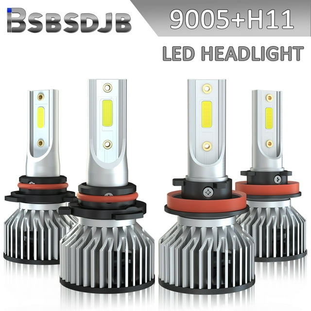 9005 H11 LED Bulbs White Combo Headlight High Low Beam for Peterbilt ...