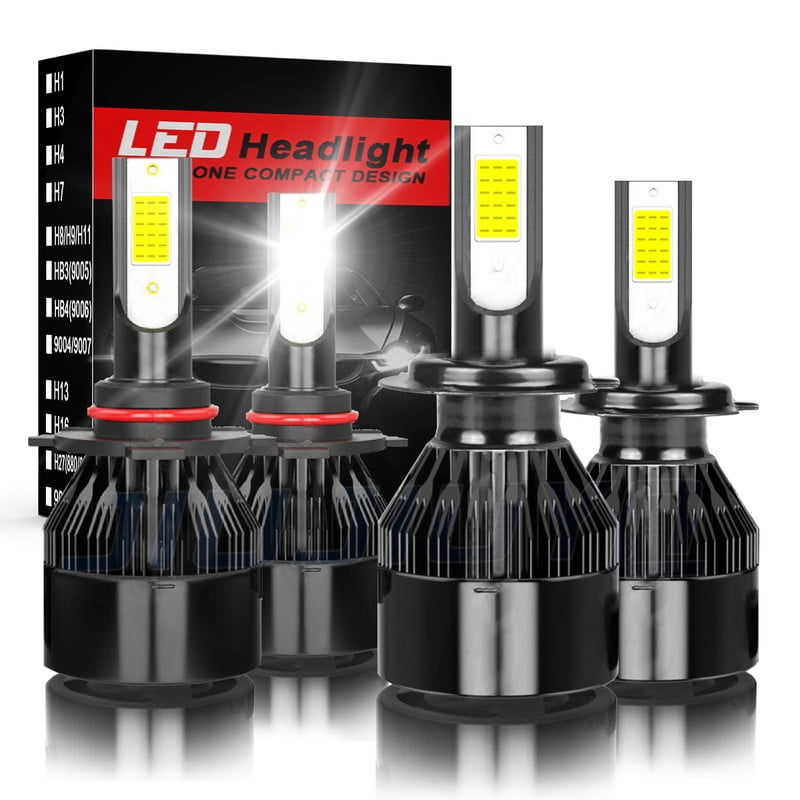 9005 H7 LED Headlight Bulbs for 2018 Ford Transit Connect High and Low ...