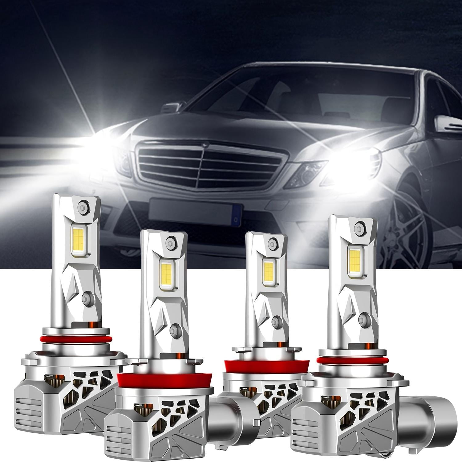 9005/HB3 High Beam & H11 Low Beam Combo Kit LED Headlights 6000K ...