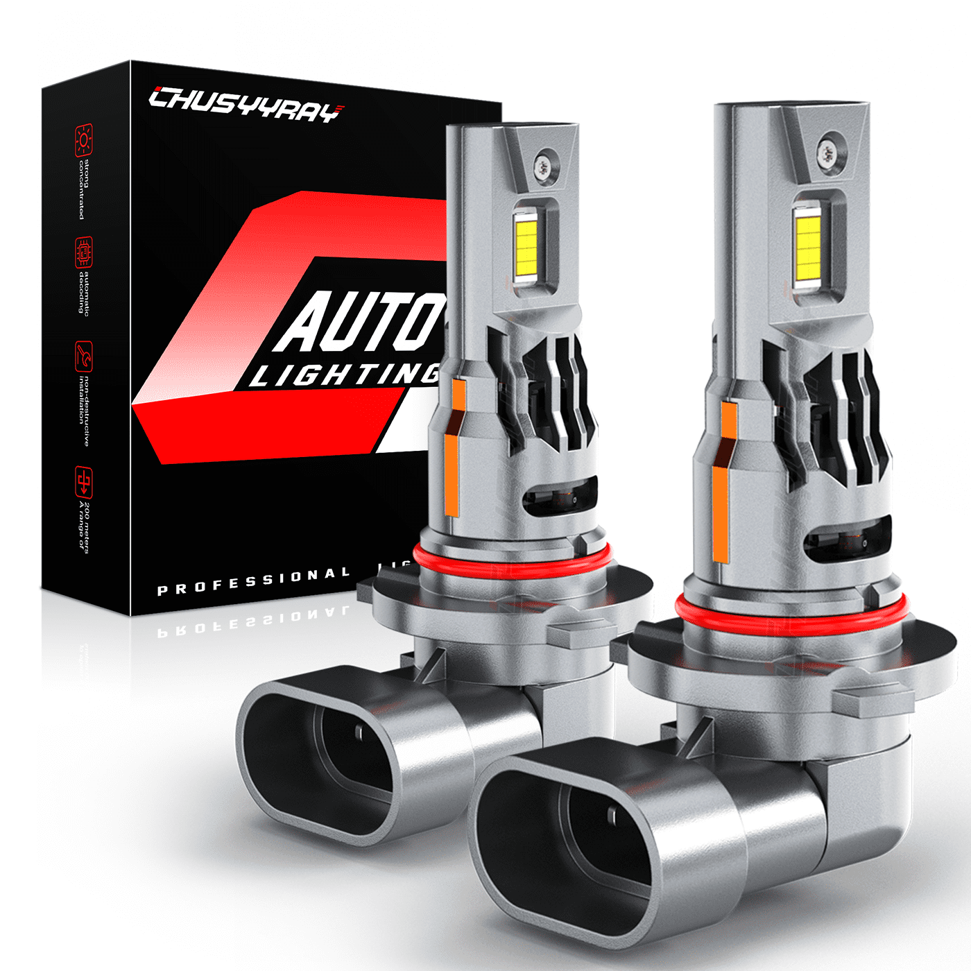 9005 HB3 LED Bulbs High Low Beam Headlight 100W 6500K White Super ...