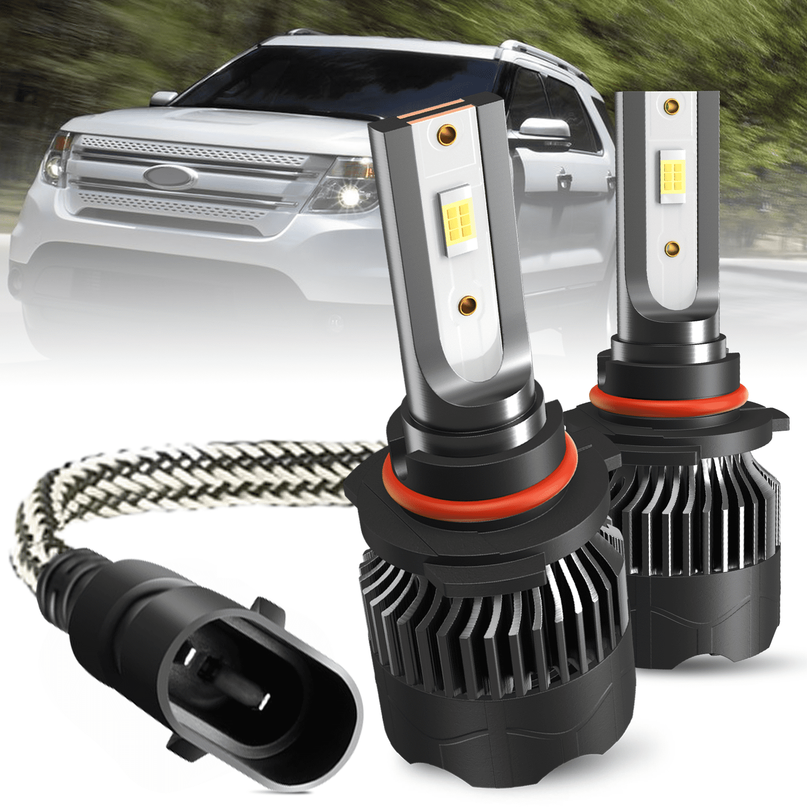 9005 HB3 LED Headlight Bulb for Ford Explorer 2011 2012 2013 2014 2015 ...