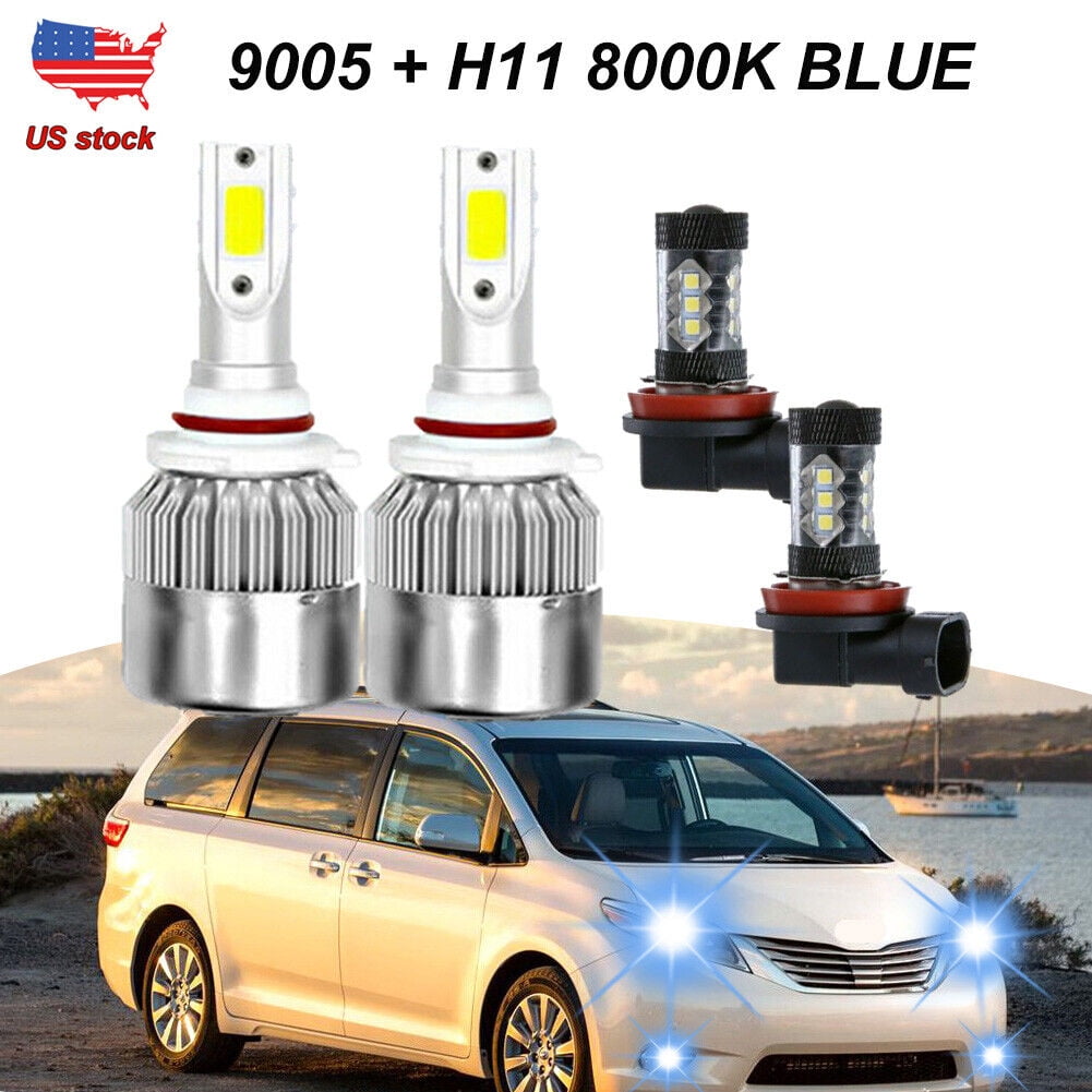 9005 HB3 LED Headlight Bulbs +H11 Fog Lights For FORD EXPLORER 2011-15 ...