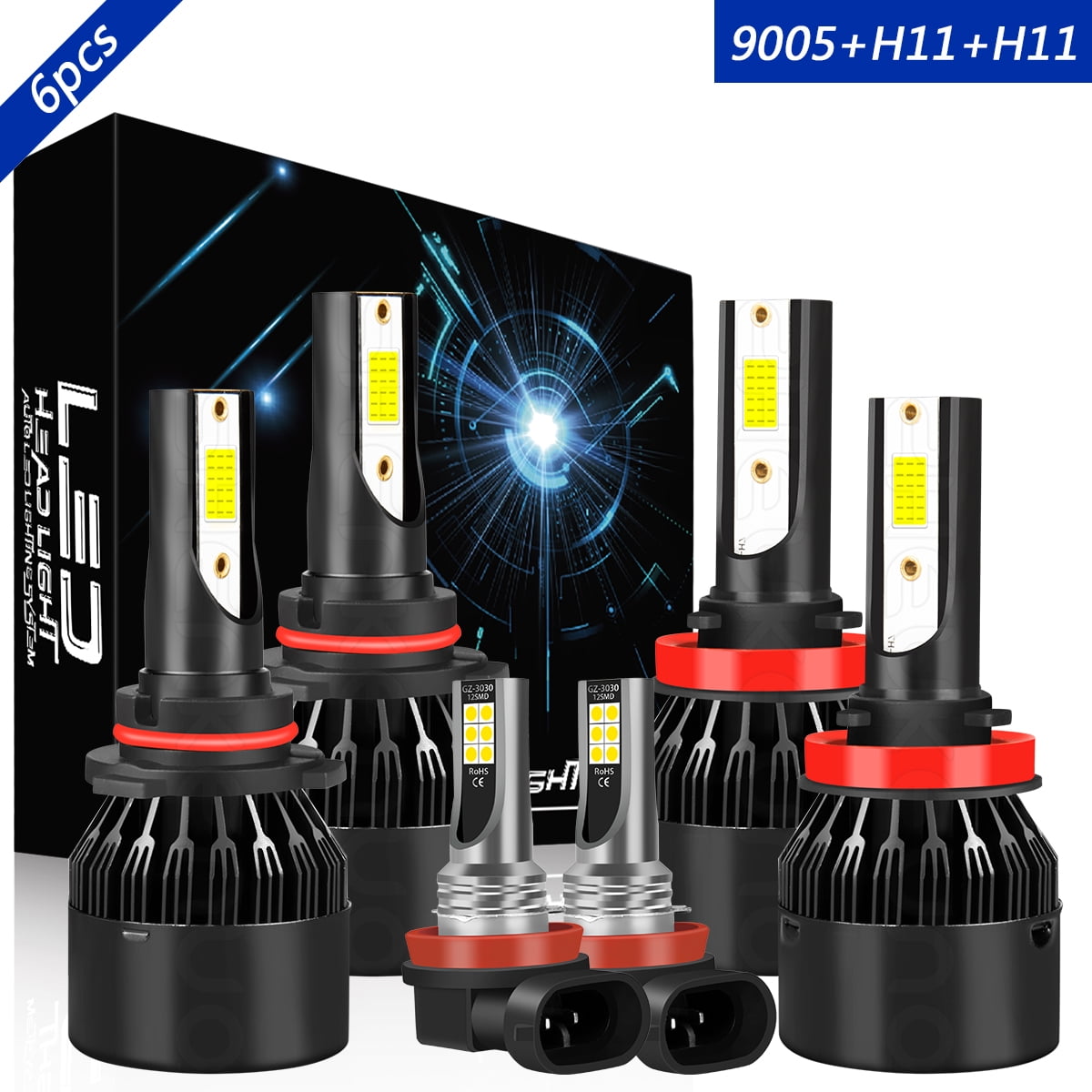 9005 High+H11 Low+H11 Fog Light for Toyota 4Runner 2010-2020 LED ...