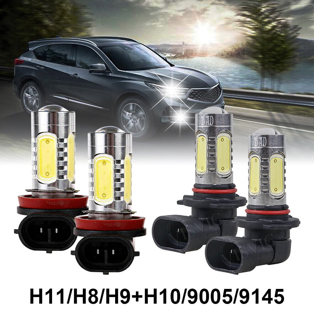 9005 LED DRL Daytime Running Light Fog bulb H11 H8 White For Acura MDX ...