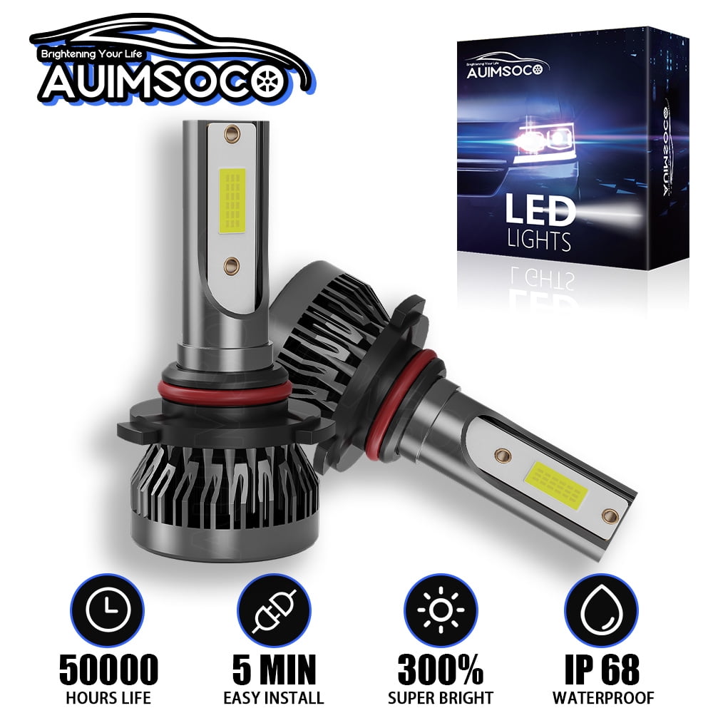 9005 LED Headlight Bulb 100W 6000K White 2X For Chevrolet Impala 2000 ...