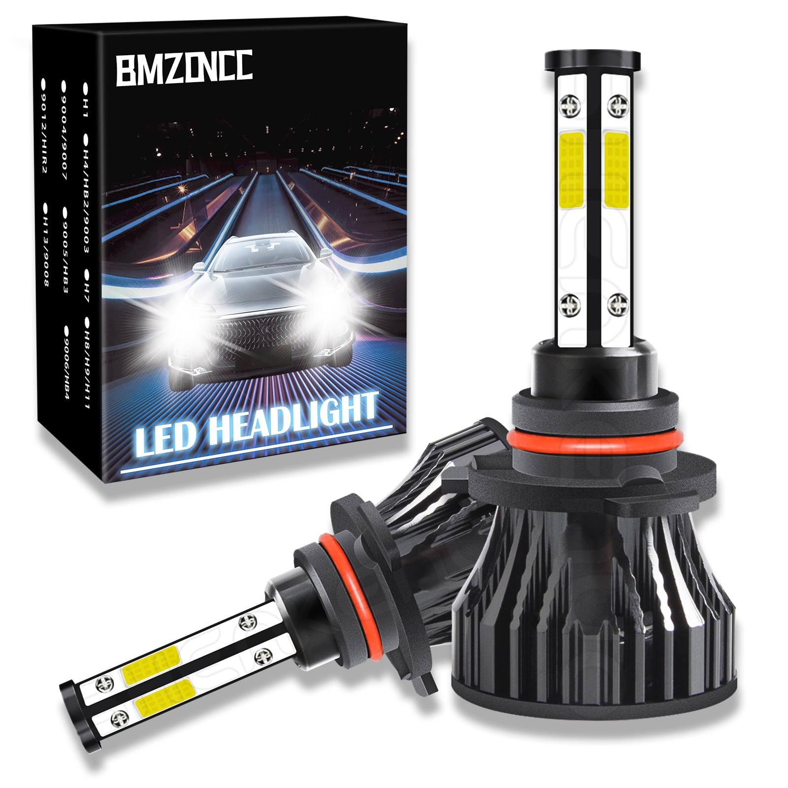 9005 LED Headlight Bulbs 55W 6000LM/Pair, 9005 HB3 LED Bulb Conversion ...