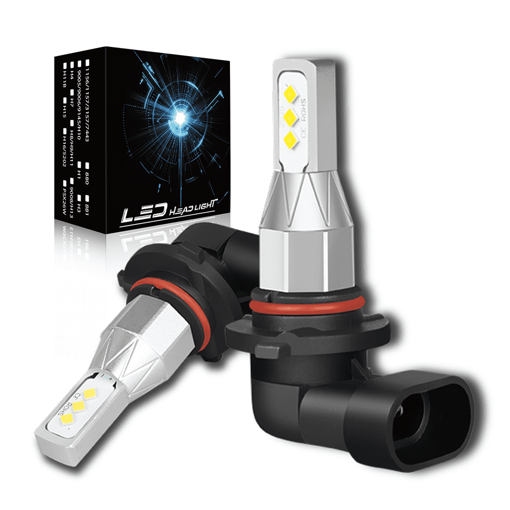 9005 LED Headlight Bulbs 6000K White,300% Brighter 9005 LED Bulb for High Beam, HB3 LED ...