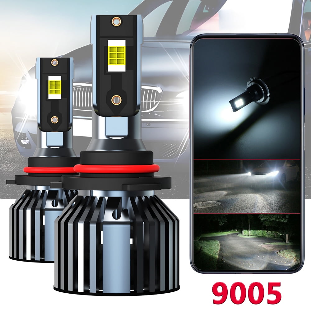 9005 LED Headlight Bulbs 6500K White Automotive Bulb,Pack of 2 ...