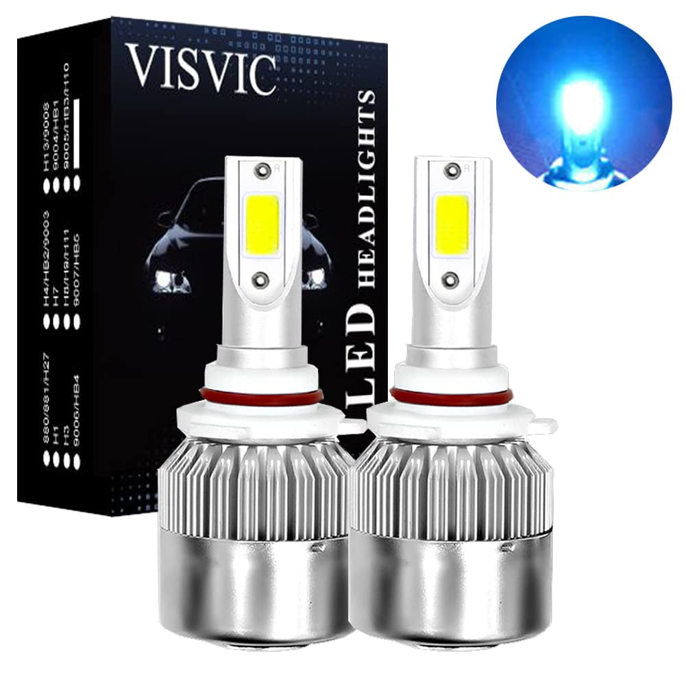 9005 LED Headlight Bulbs All-in-one Blue LED Headlights Conversion Kits ...