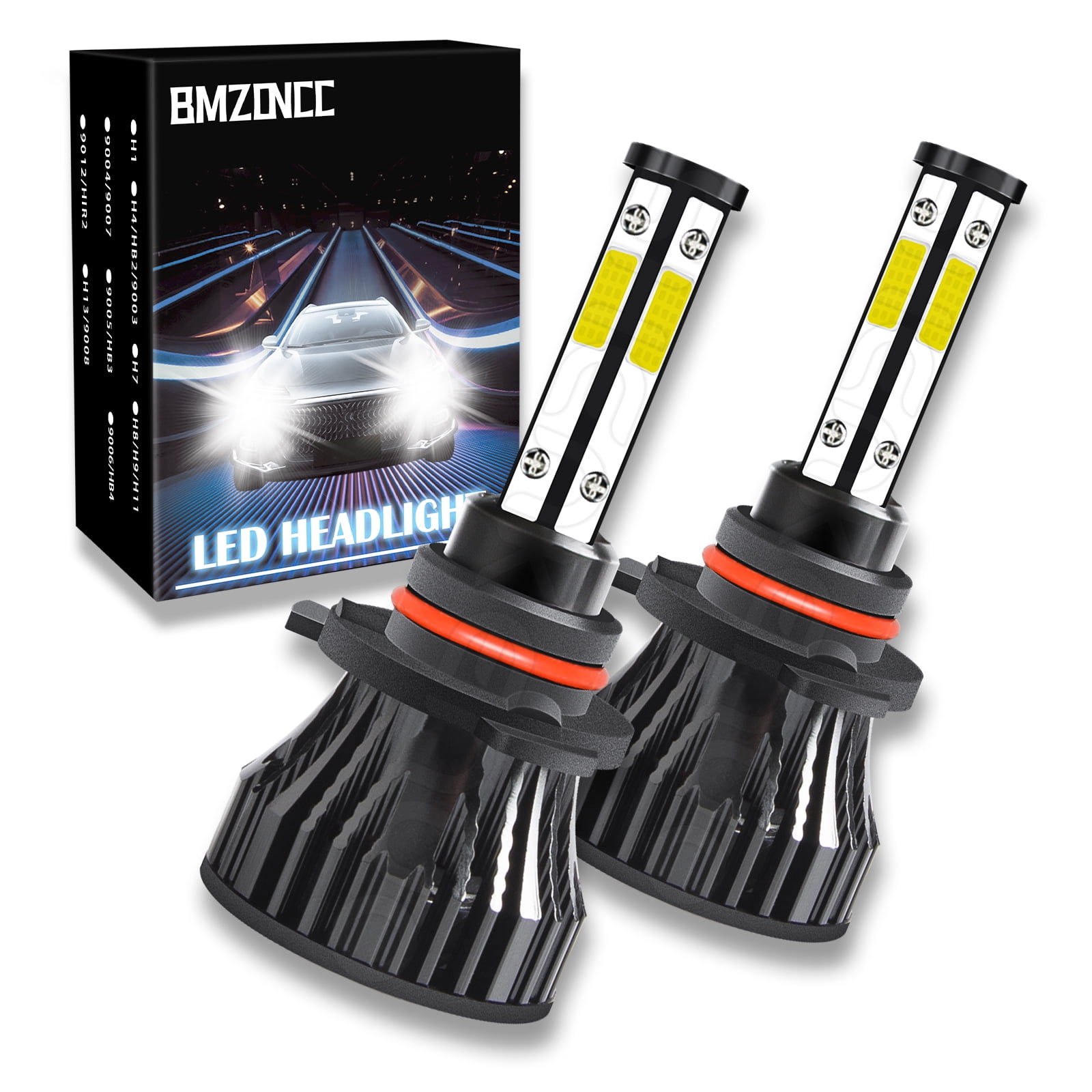 9005 LED Headlight Bulbs,Super Bright 9005LED Bulbs,55W 12000LM 6000K ...