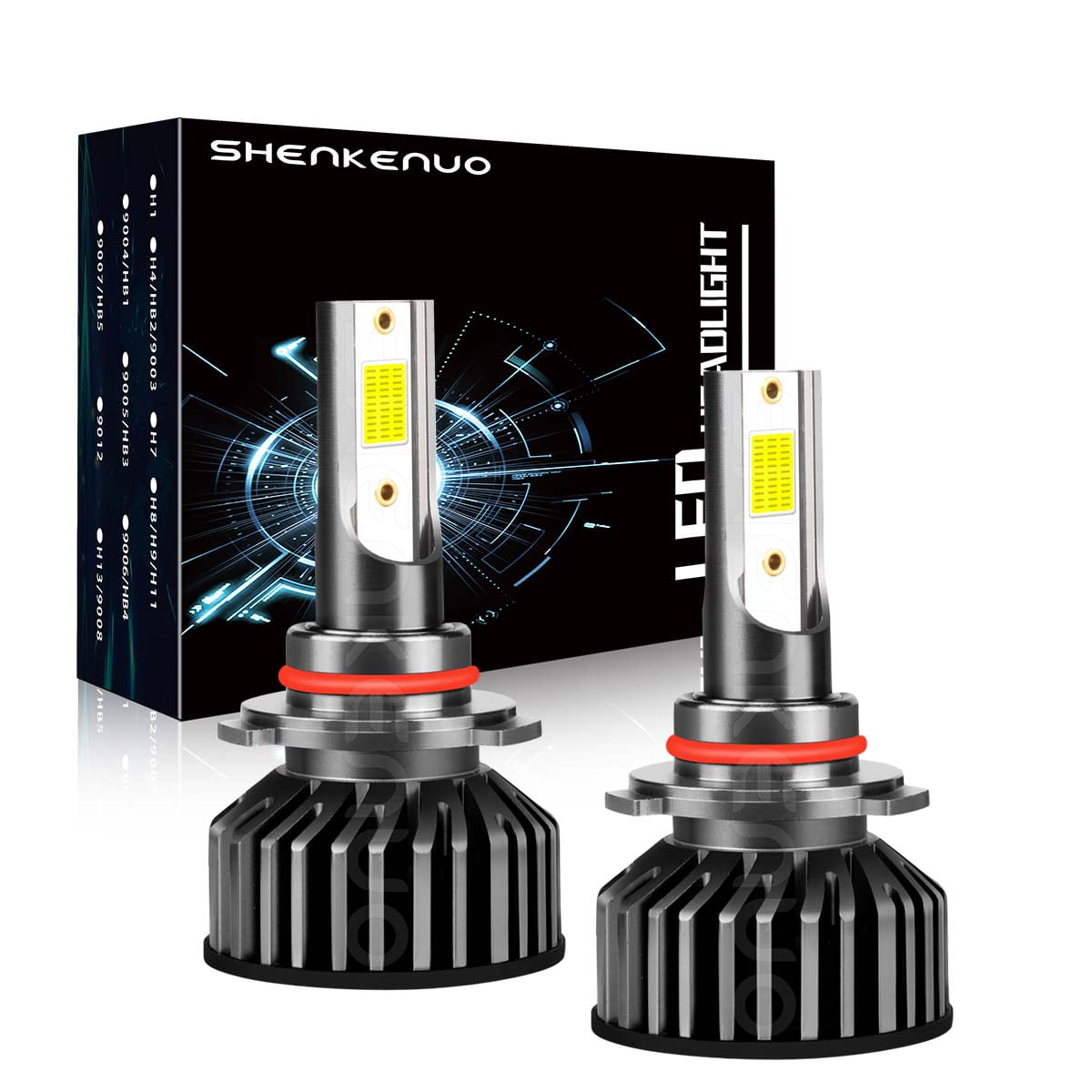 9006/HB4 LED Bulbs, Plug and Play LED Light Replacement Kit, 6000K ...