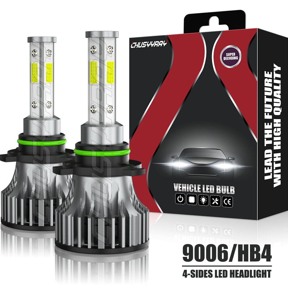 9006 HB4 LED Headlight Bulb Conversion Kit 6000K 9006 Low Beam Super Bright White，Pack of 2 ...