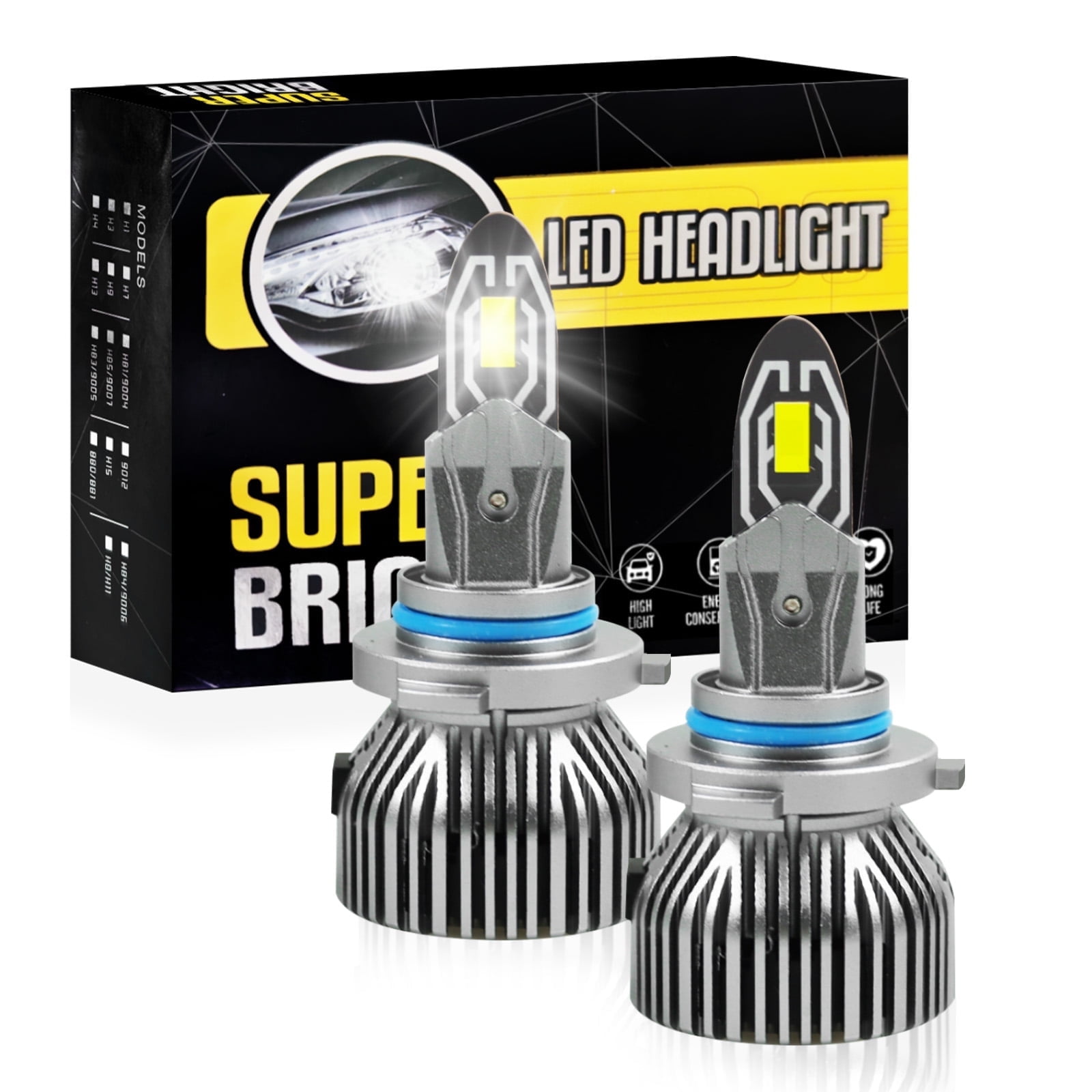 SINGOMON 9006 Bulb, 34000LM Ultra High Brightness, 6500K Cool White ...