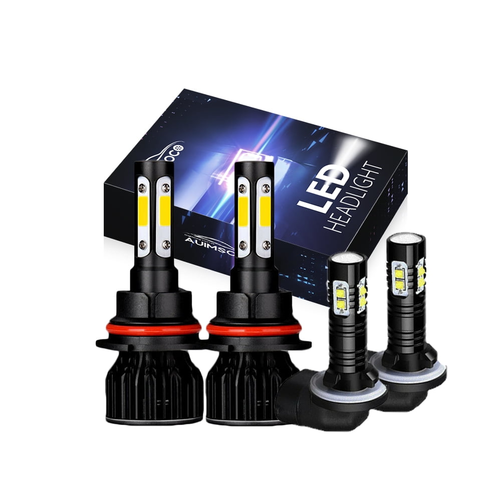 9007 881 LED Headlight Hi-Low Beam Fog Light Combo For Nissan Quest 2000-2002 , 6000K Cool White ...