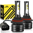 9007 HB5 LED Headlight Bulb Combo For Nissan Versa Note 2014-2019 High ...