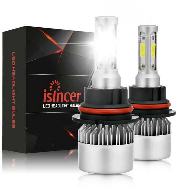 9007 HB5 LED Headlight Bulbs, High Low Beam 6000K, Waterproof, Instant ...