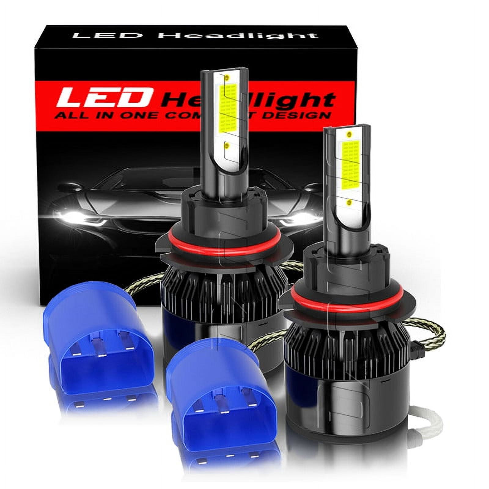 9007 HB5 LED Headlight Bulbs for 1991-2001 Ford Explorer High and Low ...