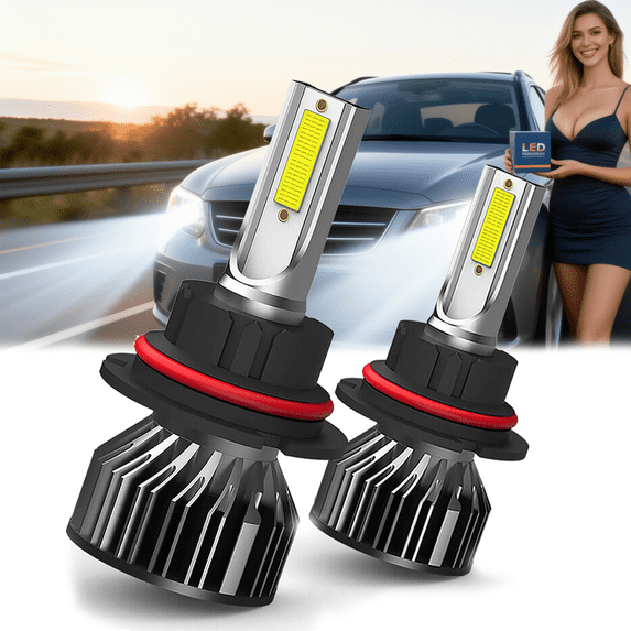 9007 LED Headlight Bulb For 2003-2004 Mazda B2300,Standard High Beam or ...