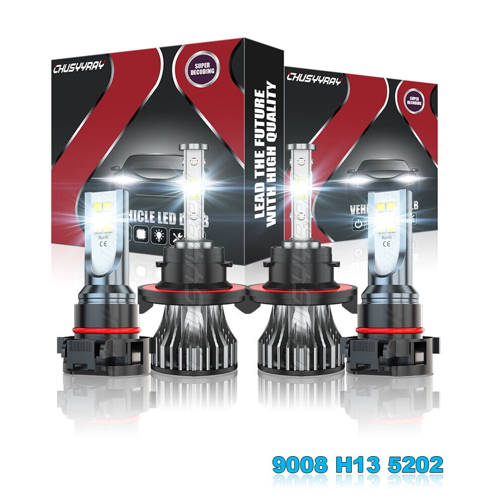 9008/H13 H16 5202 2504 For Dodge Challenger 2011-2014 6000K LED ...