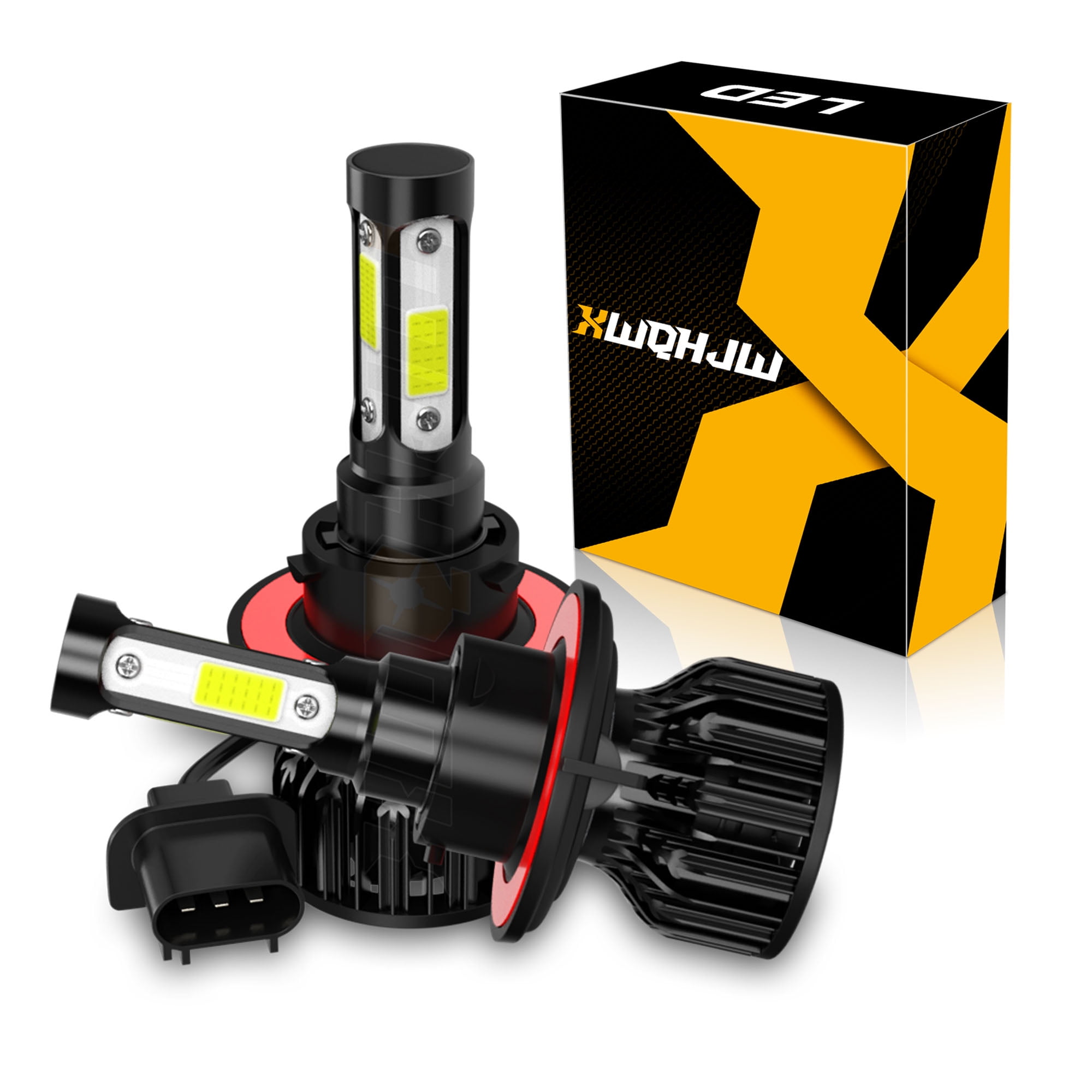 9008 H13 LED Headlight Bulbs Hi-Lo Beam Conversion Kit, 350% Brighter ...