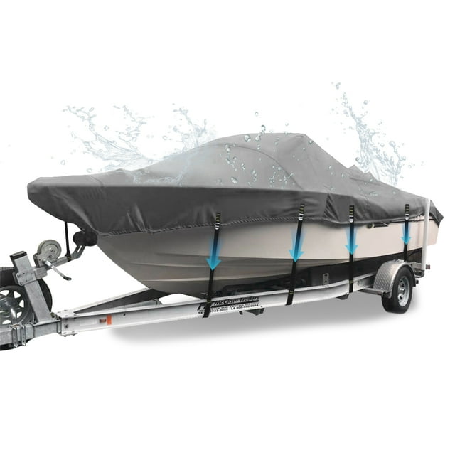 900D Heavy-Duty Boat Covers, Full Windproof Metal Fittings Waterproof ...