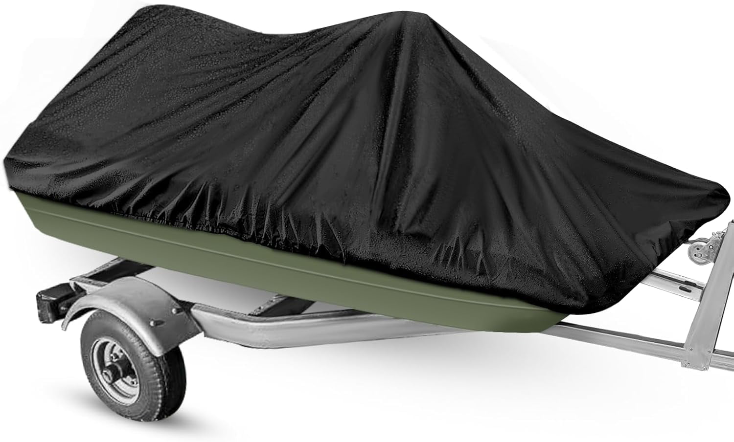 900D Waterproof Pond Boat Cover Fits 8'-10'L Pond Prowler Bass Raider ...