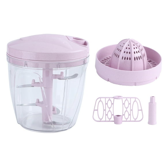 900ML Manual Meat Chopper - Multi-Function Food Processor with ...