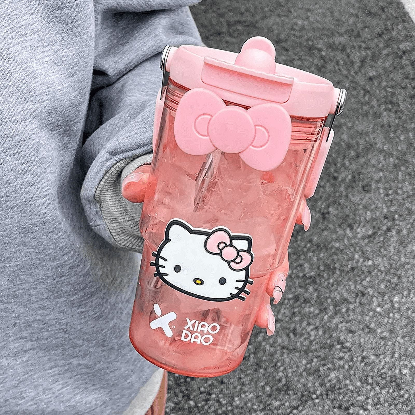900ML Sanrio Hello Kitty Large Capacity Plastic Water Cup, Cartoon Portable Beverage Bottle ...