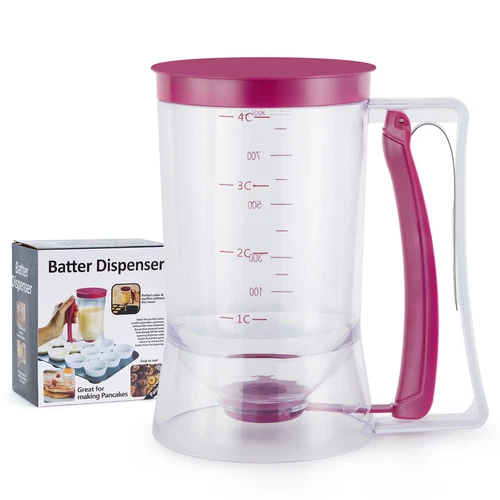 900Ml Kitchen Batter Dispenser Muffin Cupcake Pancake Measuring Baking ...