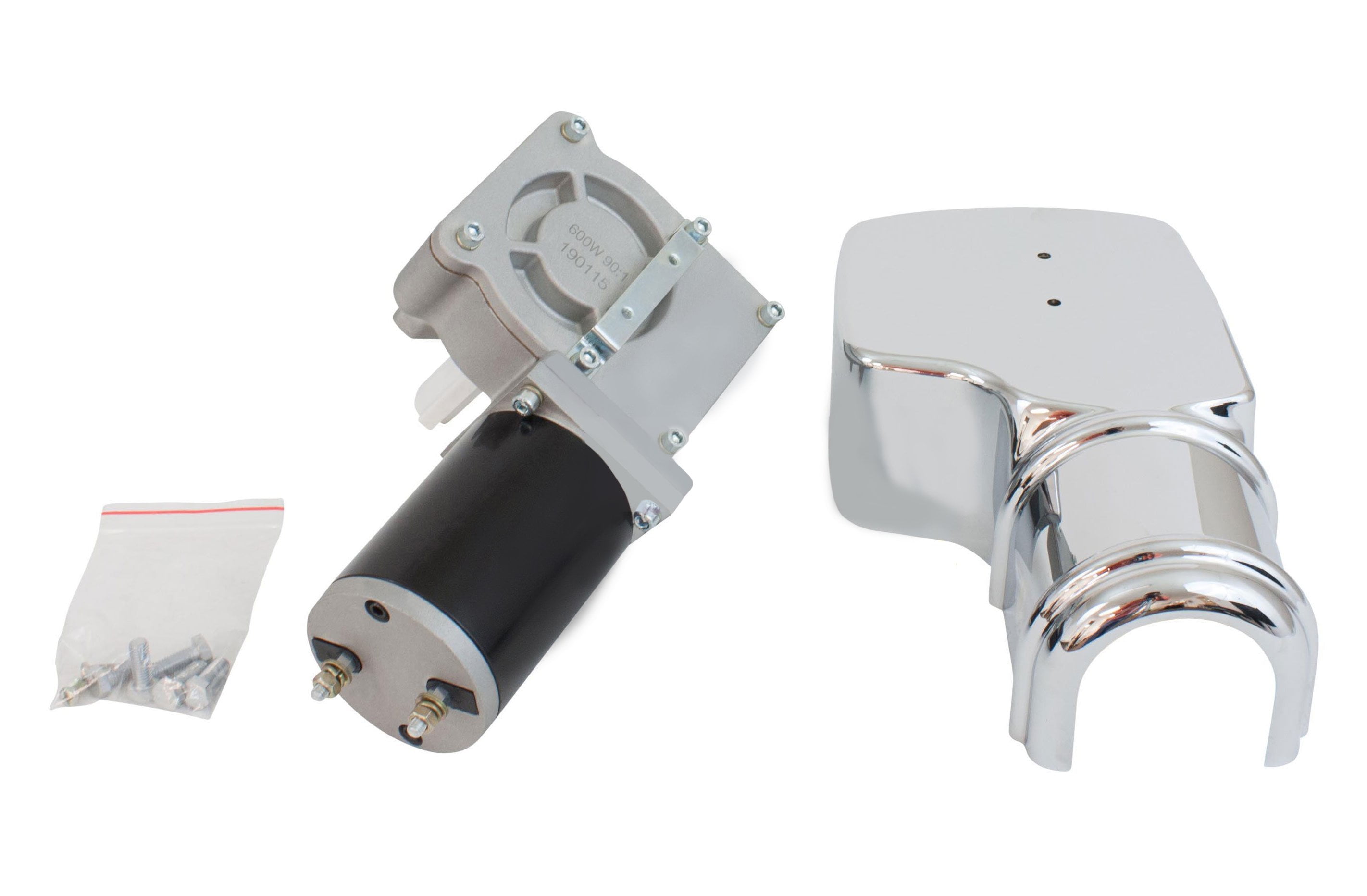 900W 60:1 Tarp Motor for Dump Truck Tarp Systems with Chrome Cover ...