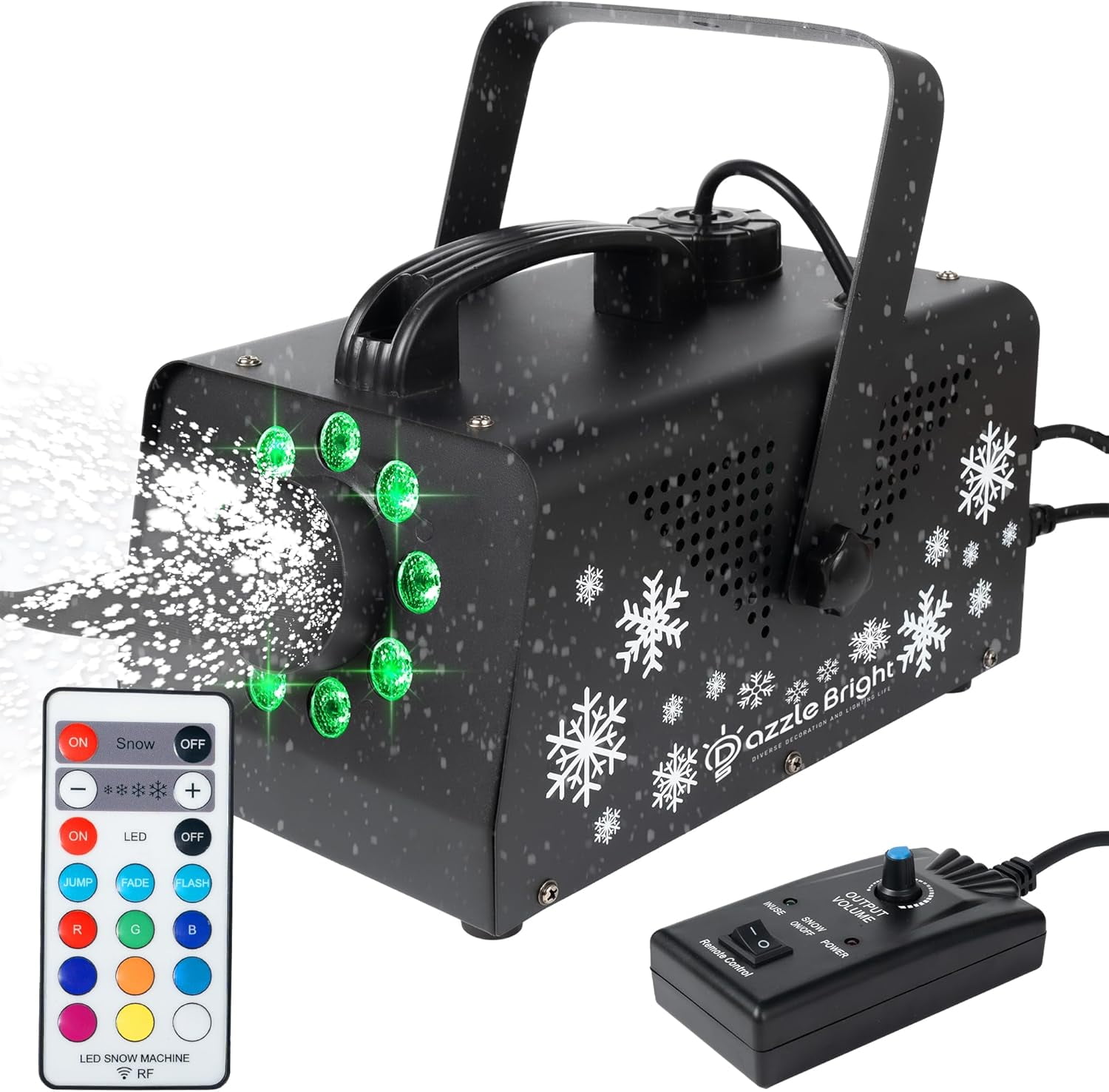900W Snow Maker Machine Snowflake Making, High Output Fake Snow Machine ...