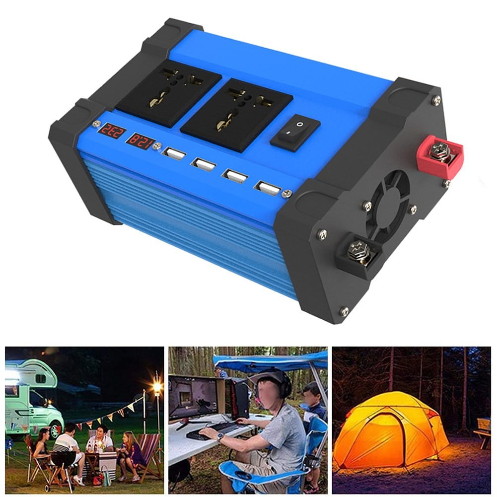 900W Solar Energy Car Power Inverter LED Display Vehicle Power Inverter ...