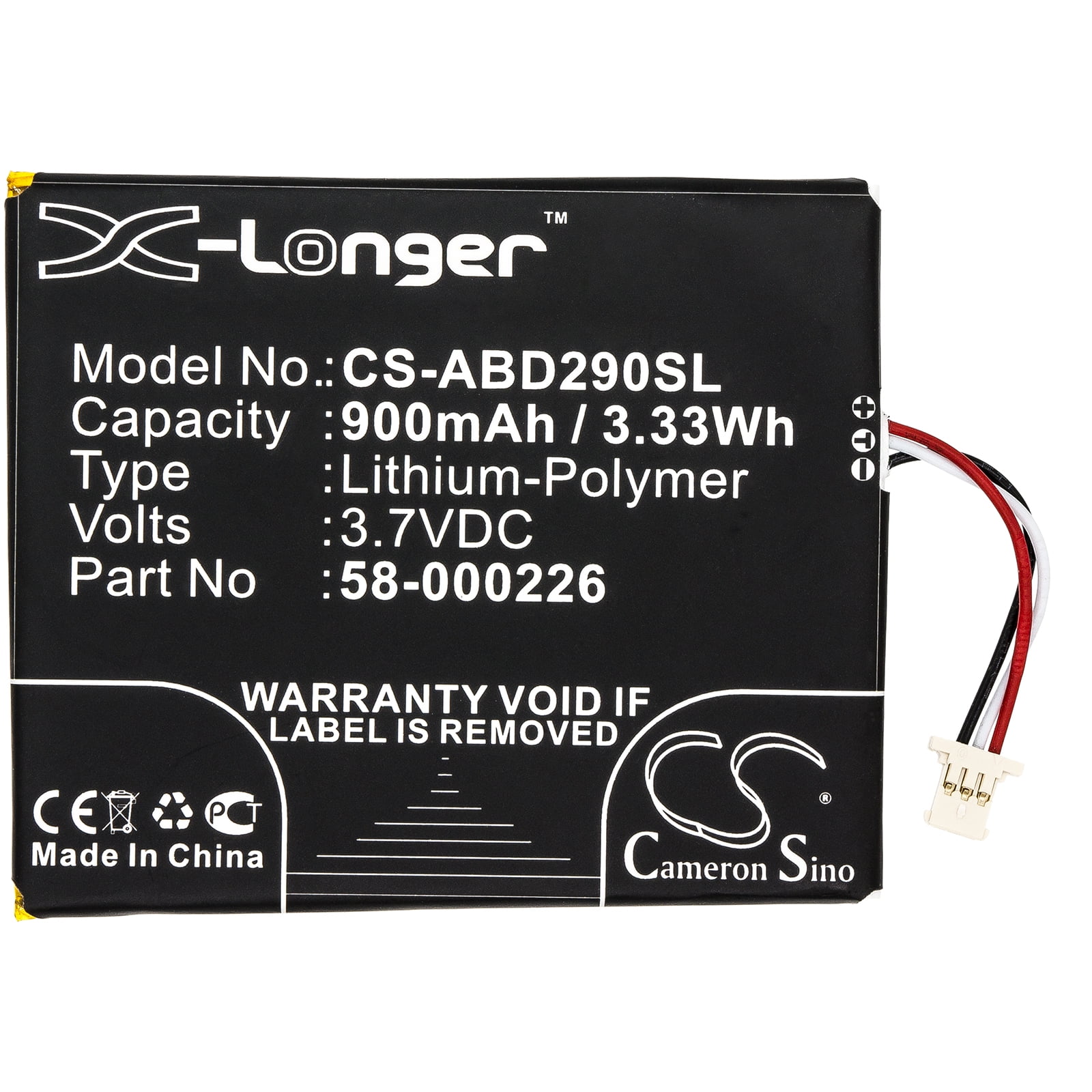 900mAh 26S1019 58-000226 Battery for AMAZON Kindle 10th J9G29R ...