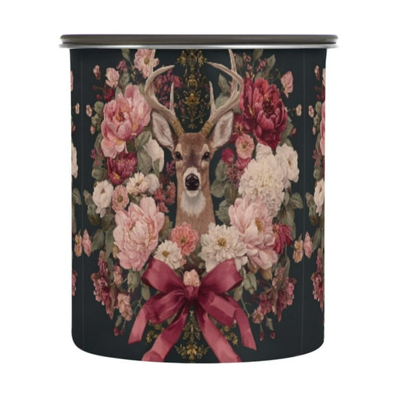 900ml Stainless Steel Food Storage Containers Beautiful and Detailed Deer Airtight Kitchen ...