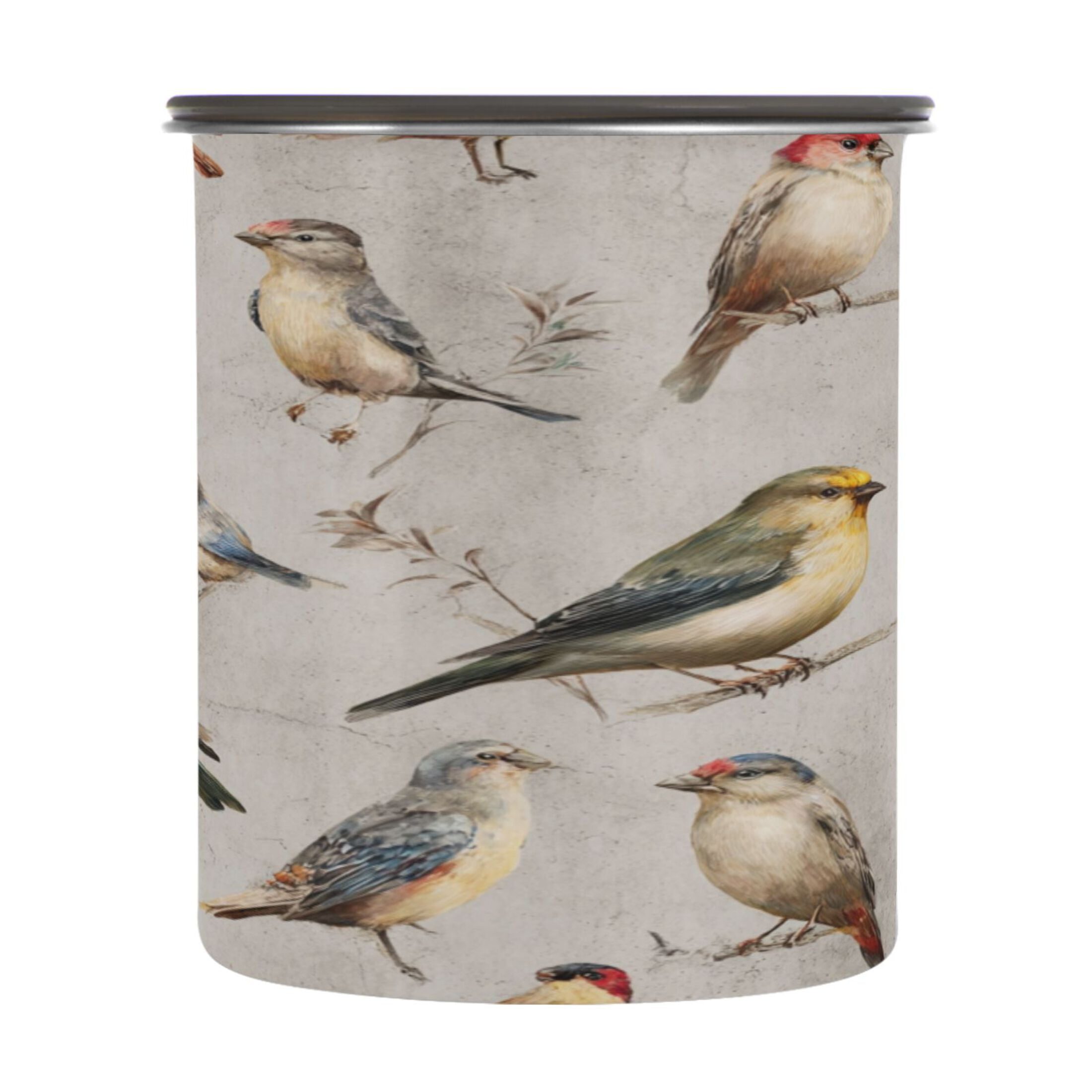 900ml Stainless Steel Food Storage Containers Birds Pattern Airtight ...