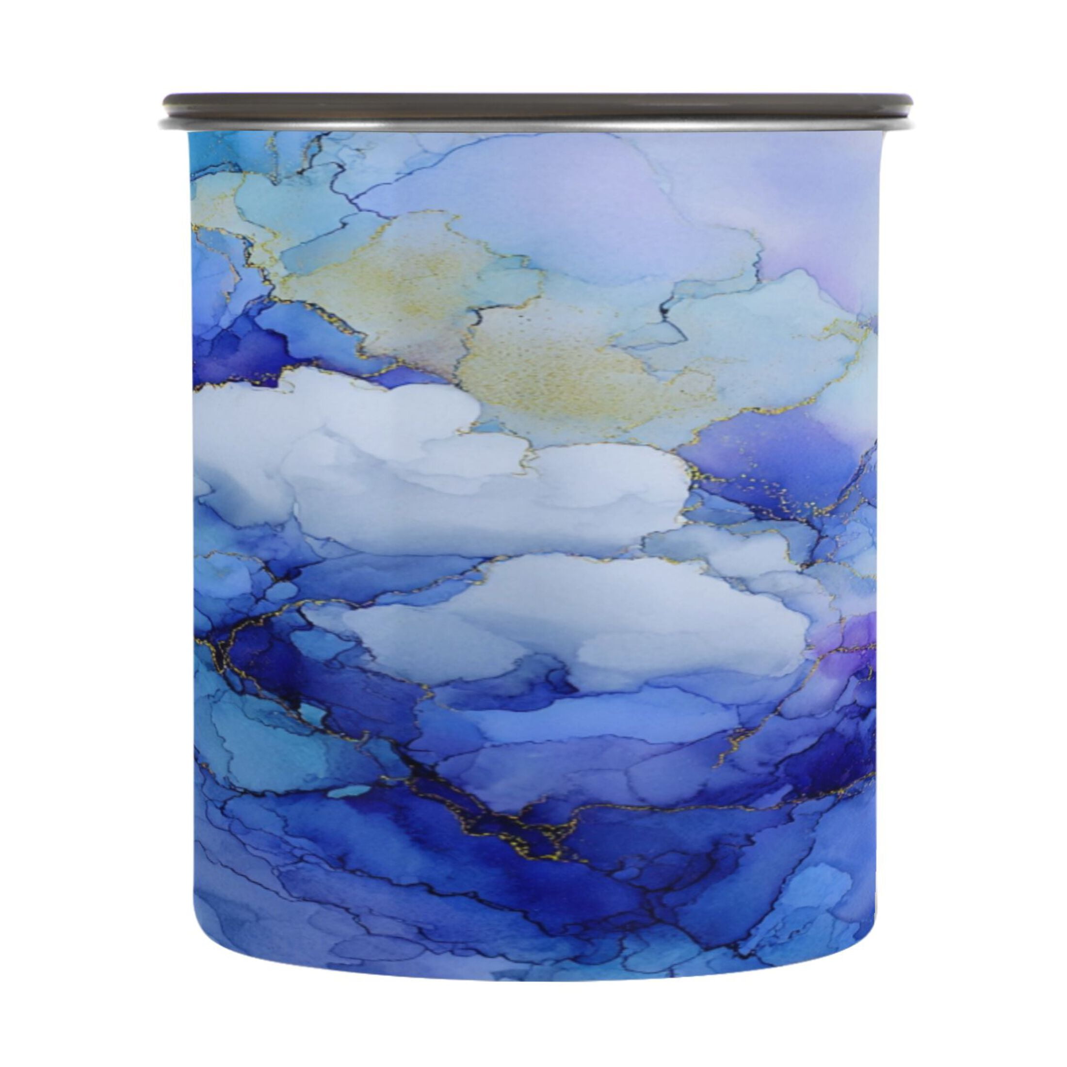900ml Stainless Steel Food Storage Containers Blue Ink Clouds Airtight ...
