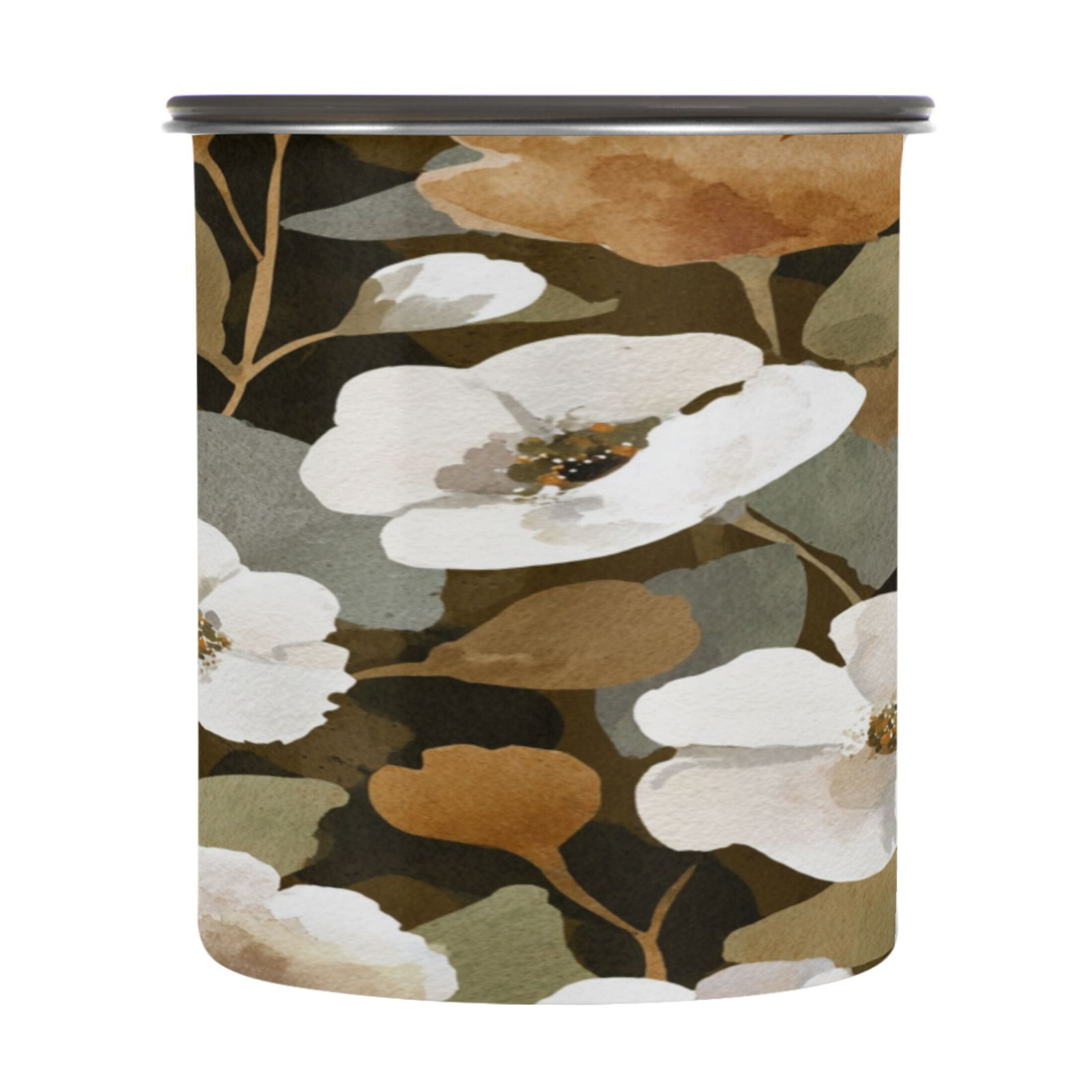 900ml Stainless Steel Food Storage Containers Camouflage White Flowers ...