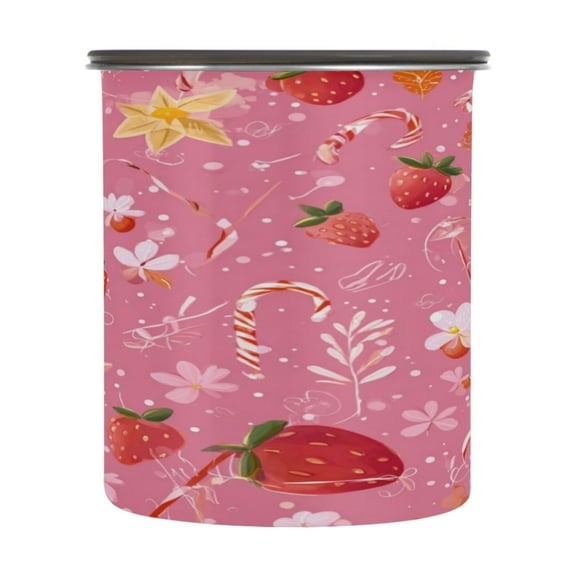 900ml Stainless Steel Food Storage Containers Candy Cane and Strawberry ...