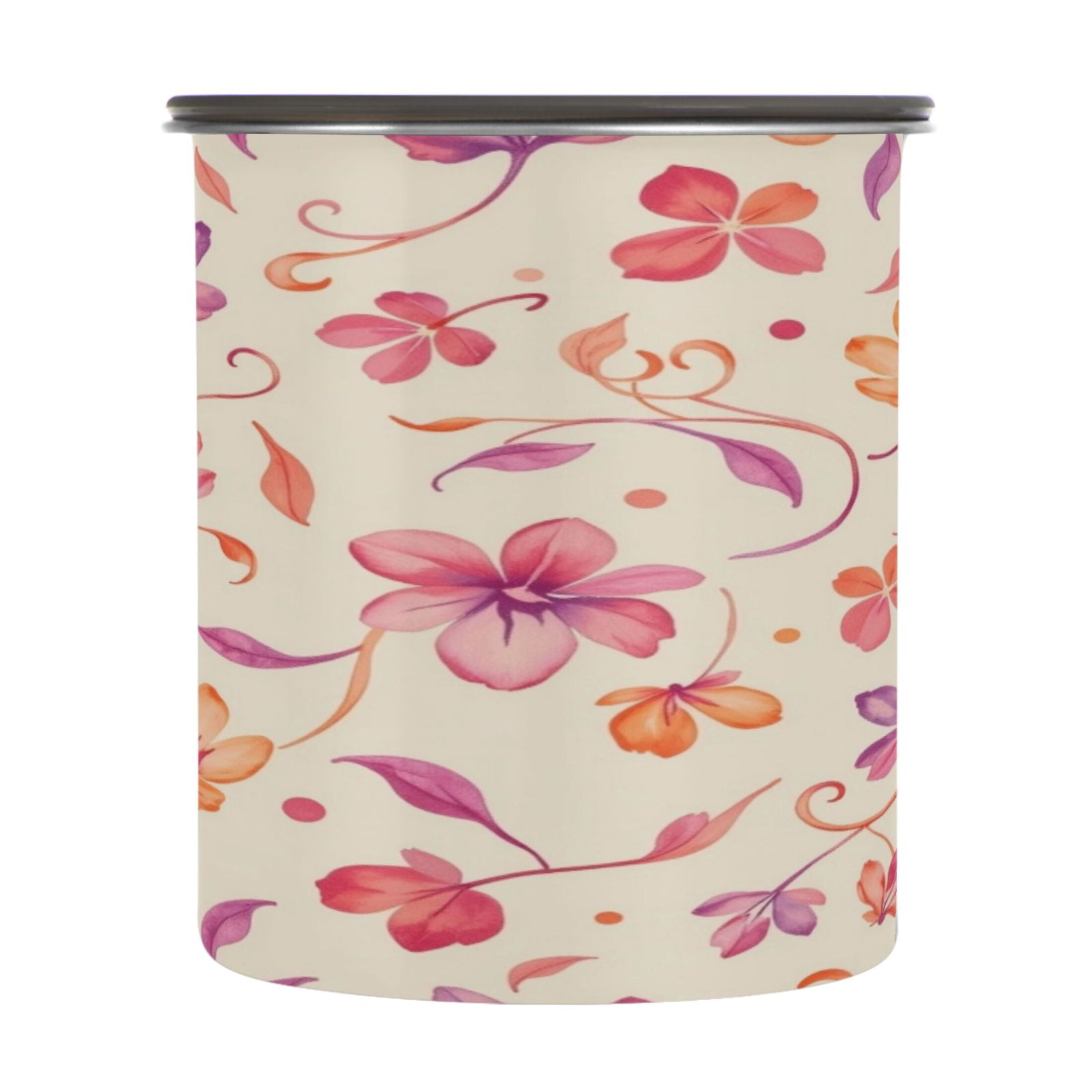 900ml Stainless Steel Food Storage Containers Curled Leaf Pattern ...