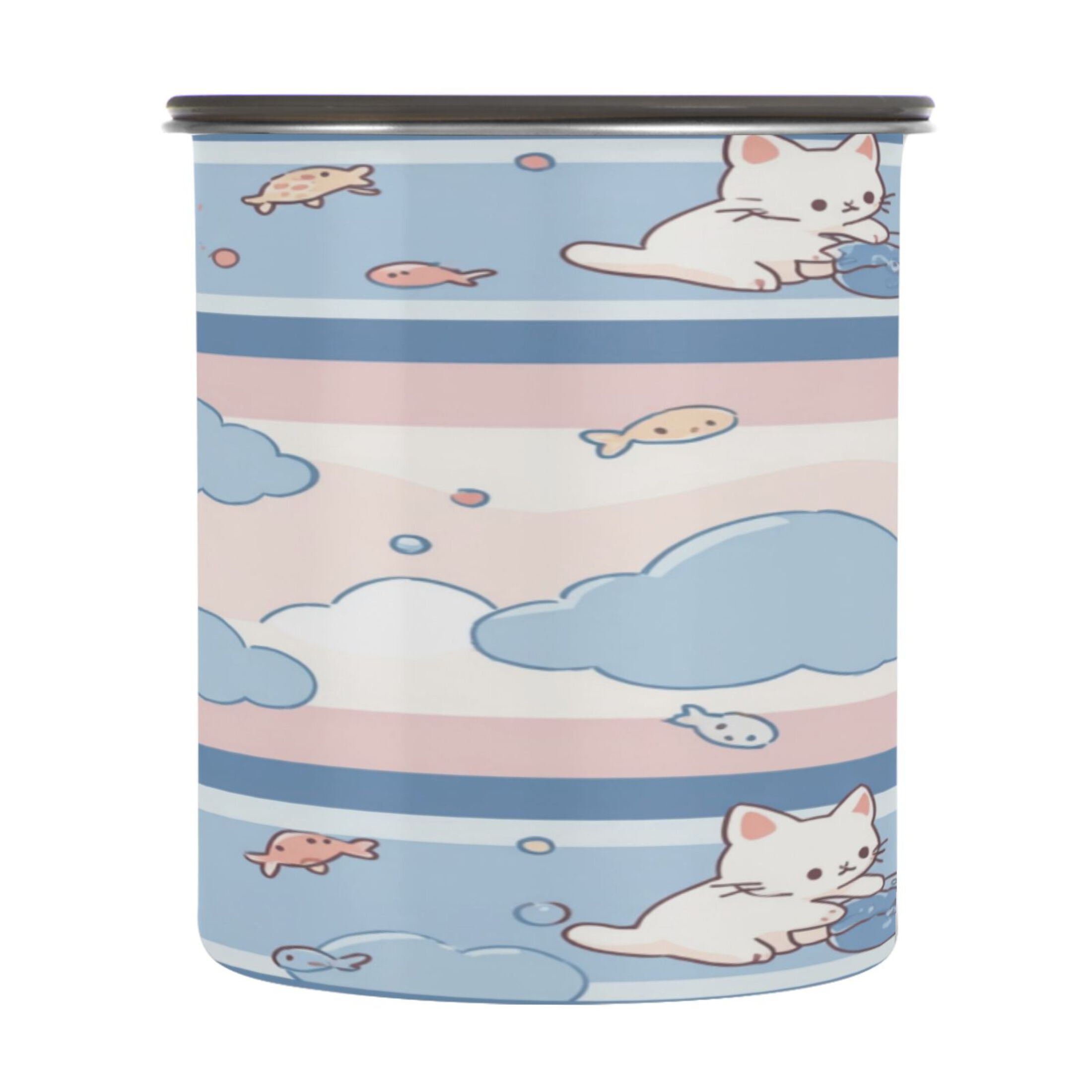 900ml Stainless Steel Food Storage Containers Cute Cat Pattern Airtight ...