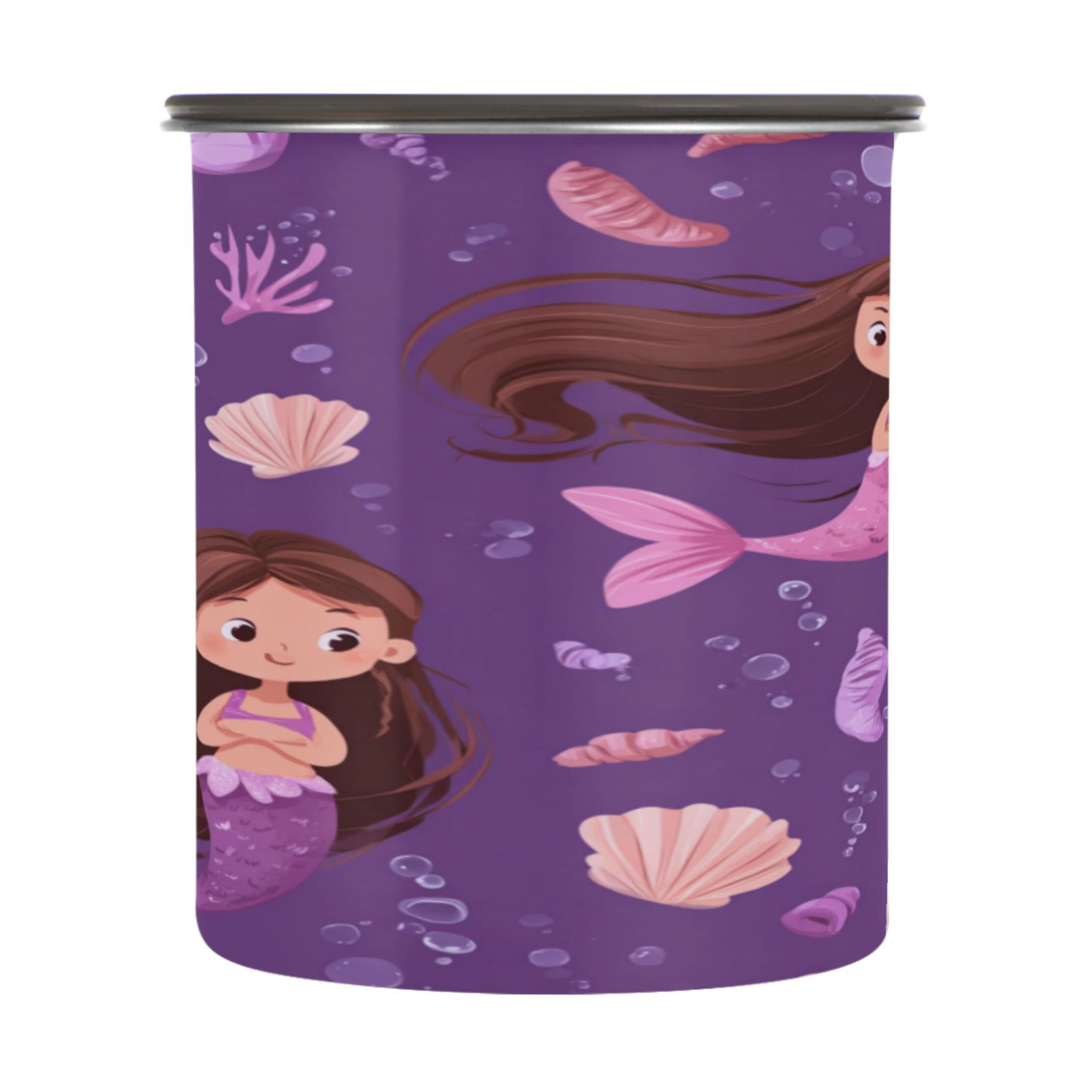 900ml Stainless Steel Food Storage Containers Cute Pink Mermaids ...