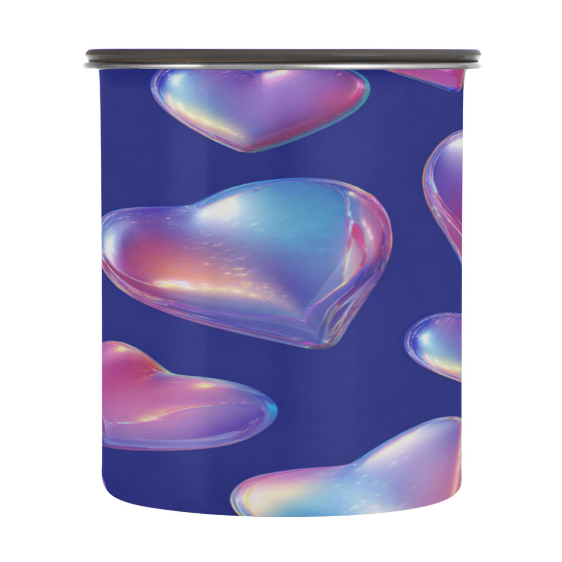 900ml Stainless Steel Food Storage Containers Pink-purple Hearts ...