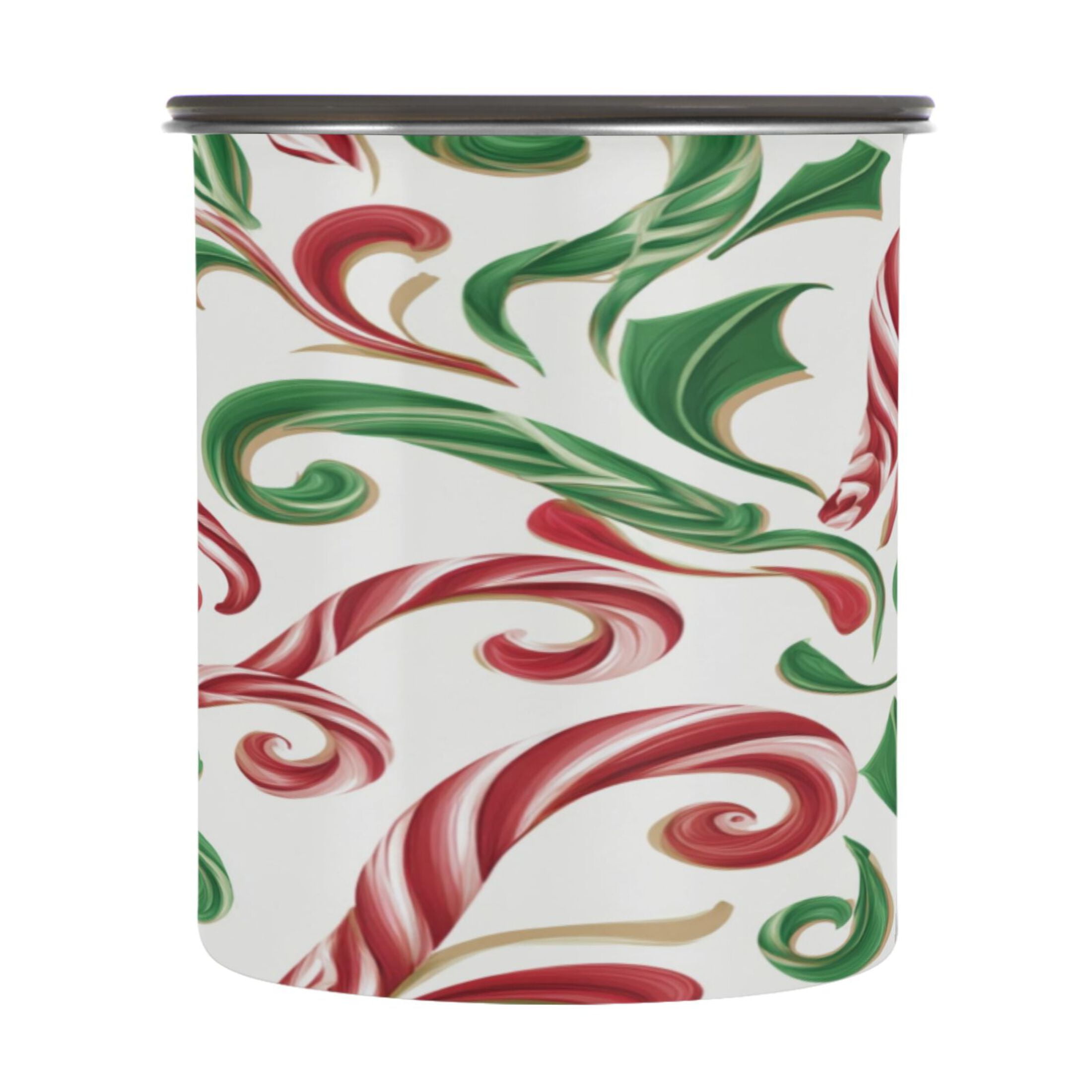 900ml Stainless Steel Food Storage Containers Red and Green Candy-cane ...