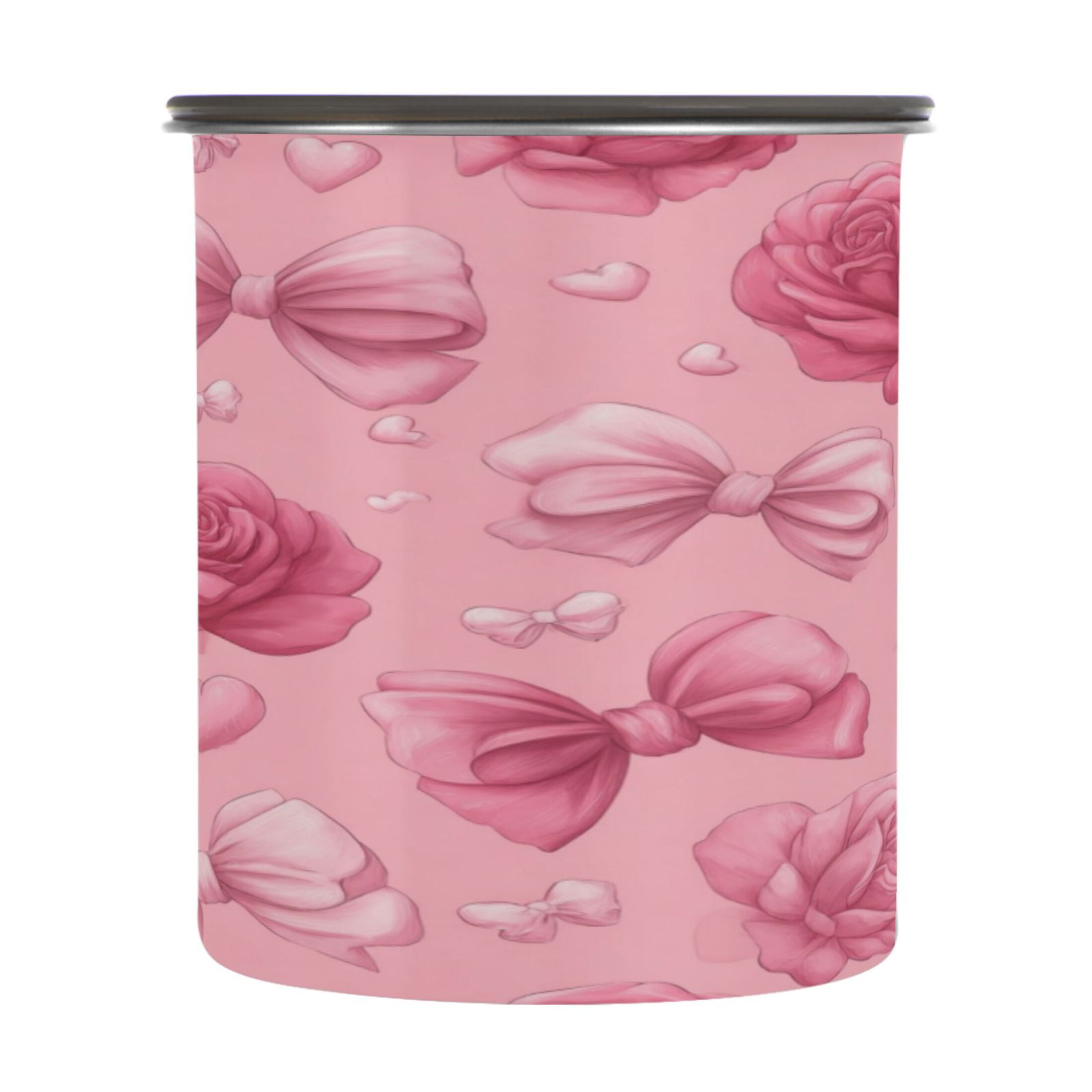 900ml Stainless Steel Food Storage Containers Roses and Bows Pattern ...
