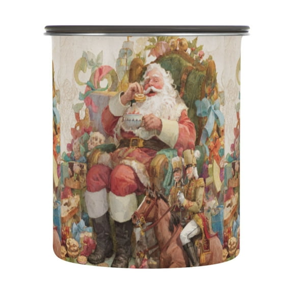 900ml Stainless Steel Food Storage Containers Santa Claus Sitting in ...