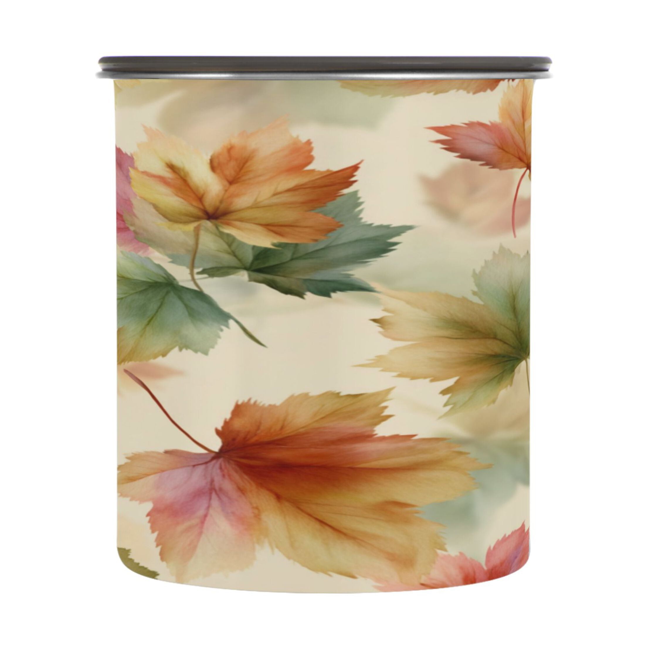 900ml Stainless Steel Food Storage Containers Watercolor Maple Leaves ...