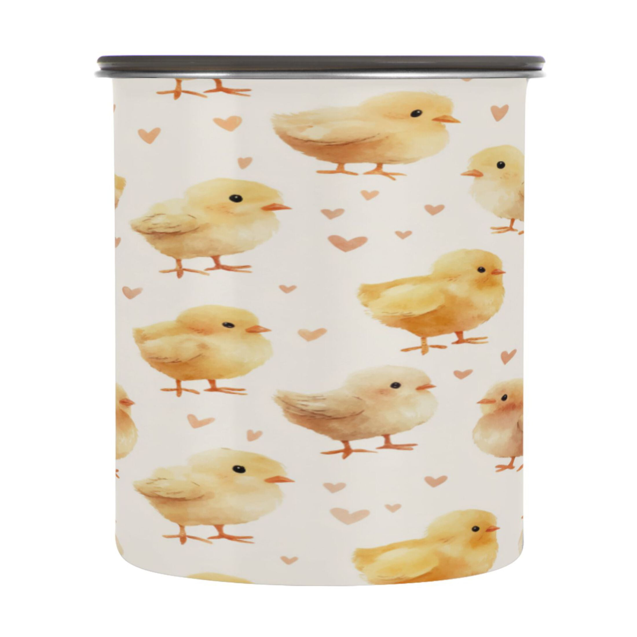 900ml Stainless Steel Food Storage Containers Yellow and Cream Chicks ...