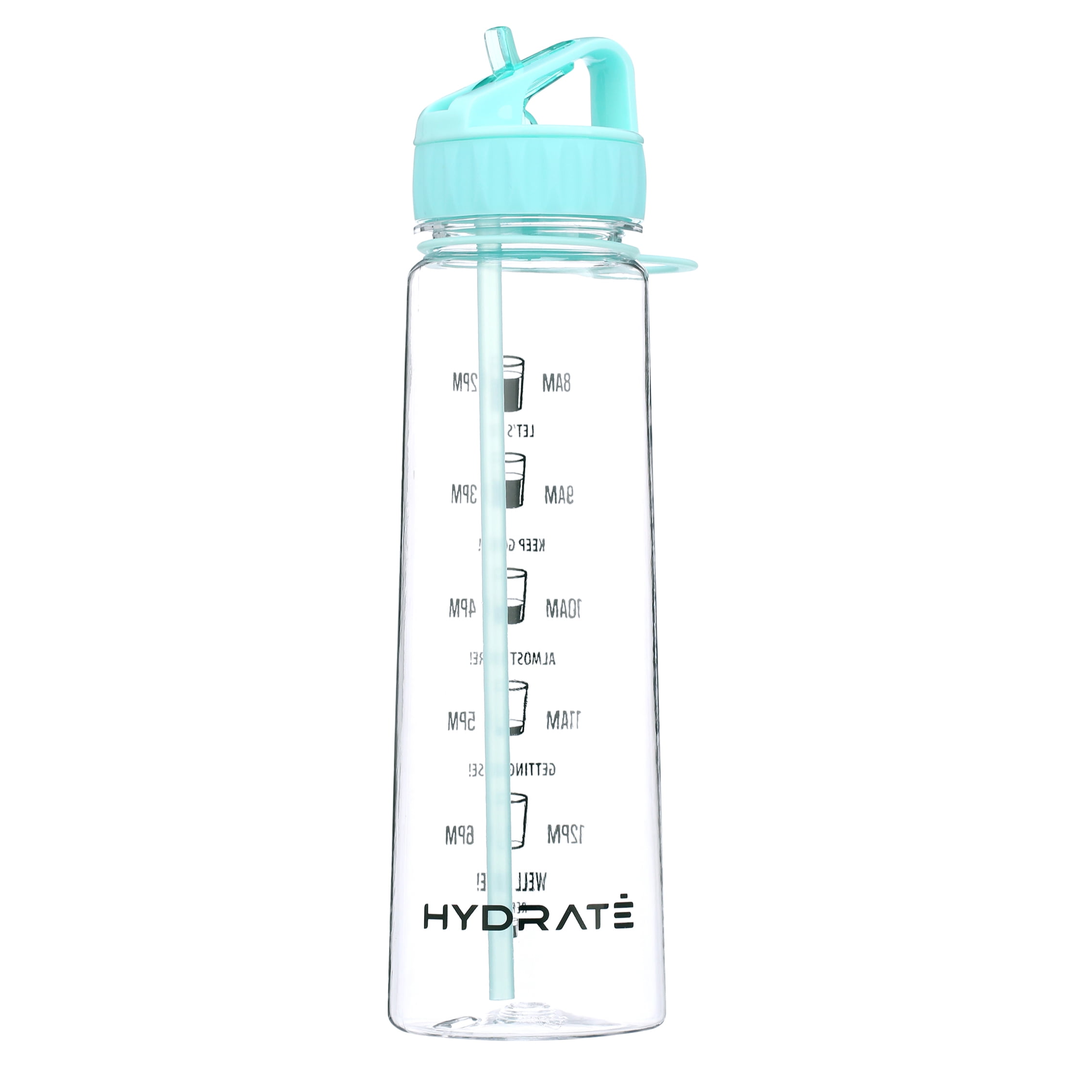 900ml Water Bottle With Straw And Motivational Time Markings, Bpa Free ...