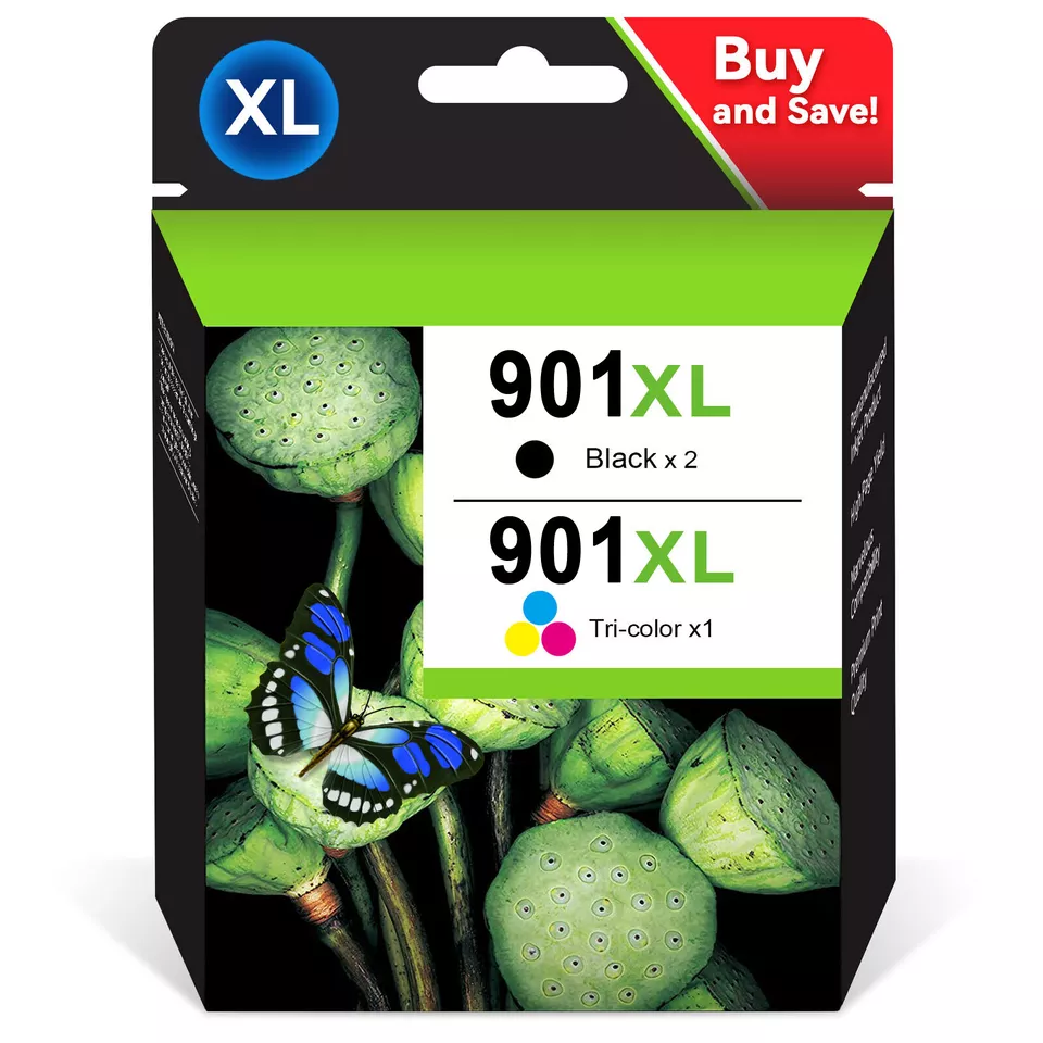 901 Ink Cartridge for HP 901 901XL for HP Officejet 4500 J4500 J4524 ...