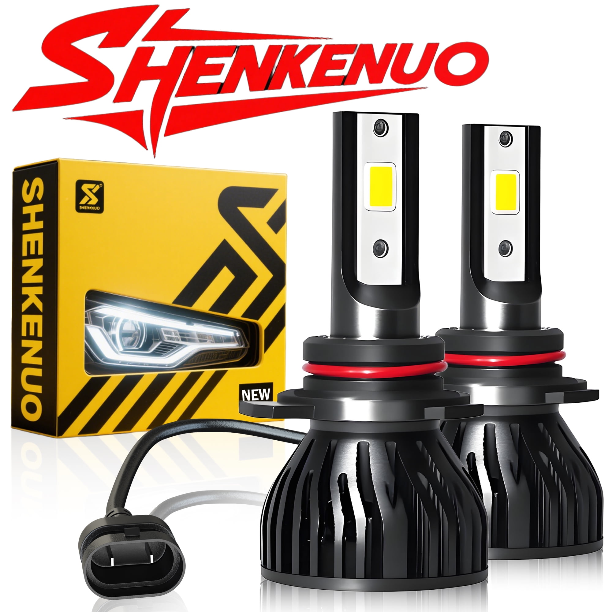 9012 HIR2 LED Headlight Bulbs,120W 14000LM 6000K Amplified Flux Beam ...